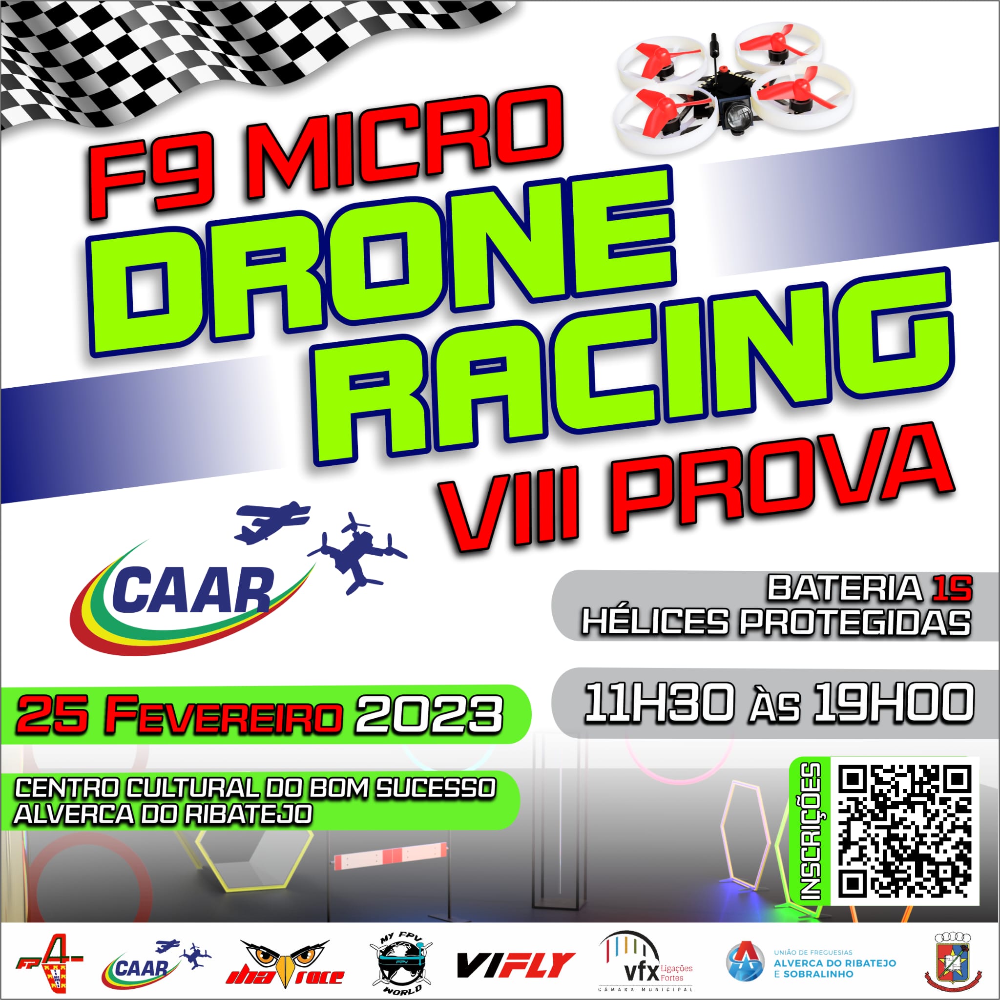 8 Prova Micro Drone Racing – 25 Fev 2023 – CAAR